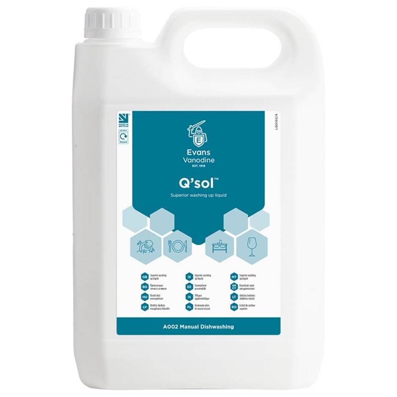 Washing Up Liquid 5Ltr Q'sol Superior A002EEV2